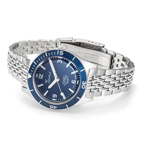 Super Squale Arabic Numerals Blue Bracelet Squale Watches