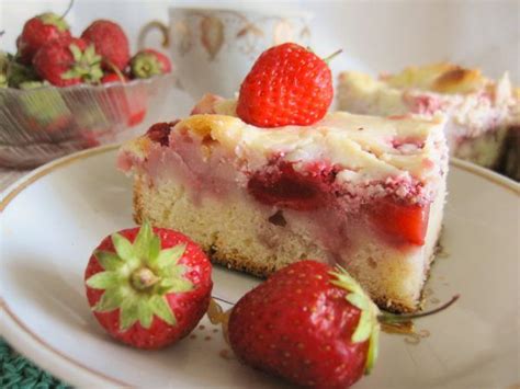 Клубничный пирог с творогом рецепт с фото Recipe Desserts Food