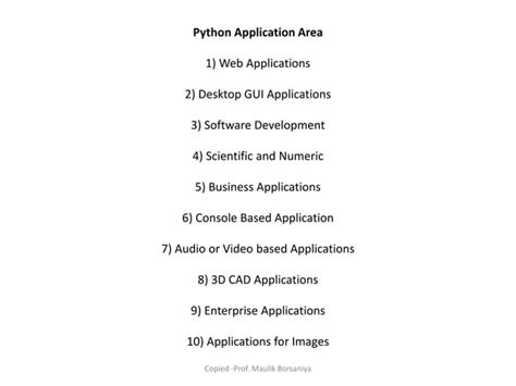 Chapter 1 Introduction To Python Maulik Borsaniya Pptx