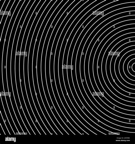 Geometric Circular Radiating Converging Circles Sector Of Circle Set