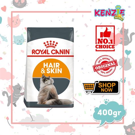 Jual Makanan Kucing ROYAL CANIN HAIR AND SKIN 400 GRAM FRESHPACK