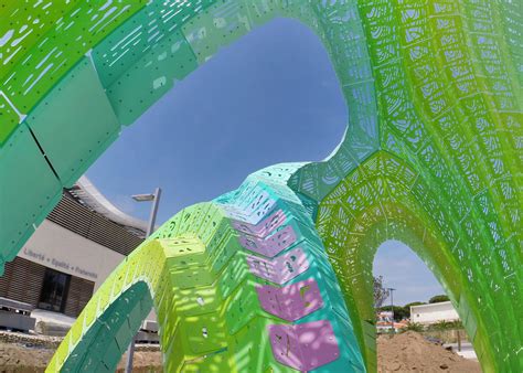 Marc Fornes Uses Metal Shingles To Create Installation In France