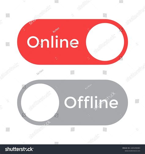 Online Offline Button