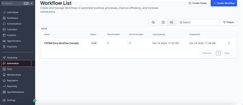 Build Automations Fscrm Docs