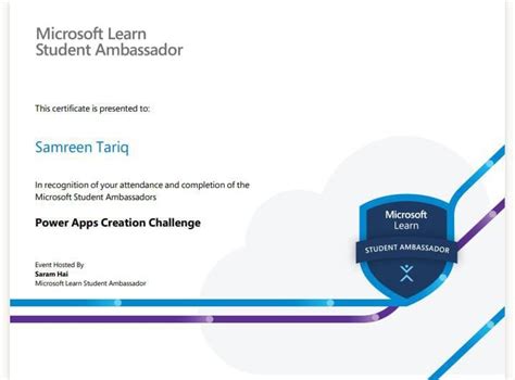 Completed Power Apps Challenge With Microsoft Learn Samreen Tariq