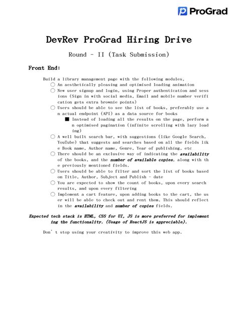 Devrevdevtasknew 1 Pdf