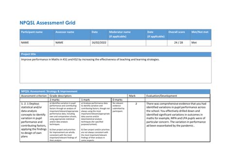 Npqsl Final Assignment And Appendices Primary Maths Teaching Resources