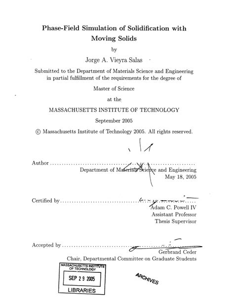 PDF Phase Field Simulation Of Solidification With Moving Solids