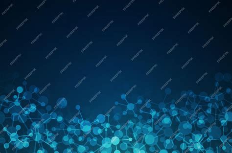 Premium Vector Molecular Structure Background Science And Technology