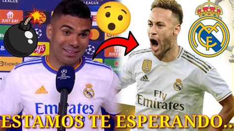 Olha O Que Casemiro Falou Da Chegada De Neymar No Real Madrid😯 Youtube