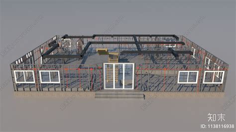 现代轻钢龙骨su模型下载【id 1138116938】 知末su模型网