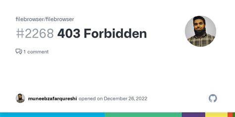 403 Forbidden Issue 2268 Filebrowser Filebrowser GitHub