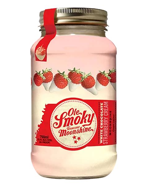 Ole Smoky Moonshine White Chocolate Strawberry Cream Craft Spirit Shop