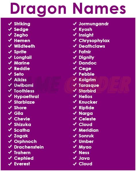 Name For Purple Dragon