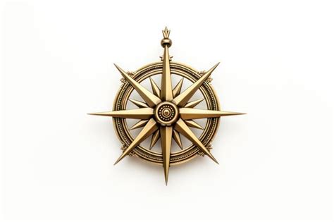 Premium Ai Image A Single Compass Isolated On White Background