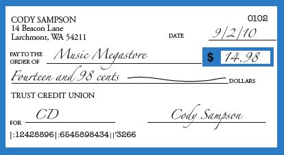 How To Write A Check Example