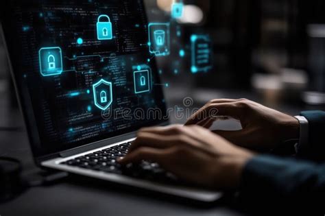 secure digital environment with advanced security system and encryption