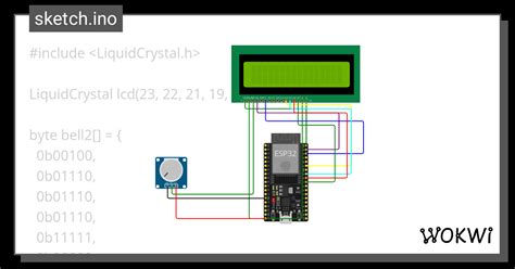 LCD Interfacing With NodeMCU Copy Wokwi ESP32 STM32 Arduino Simulator