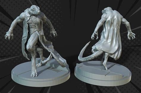 Marvel Crisis Protocol Lizard Presupported Included 3d Model 3d