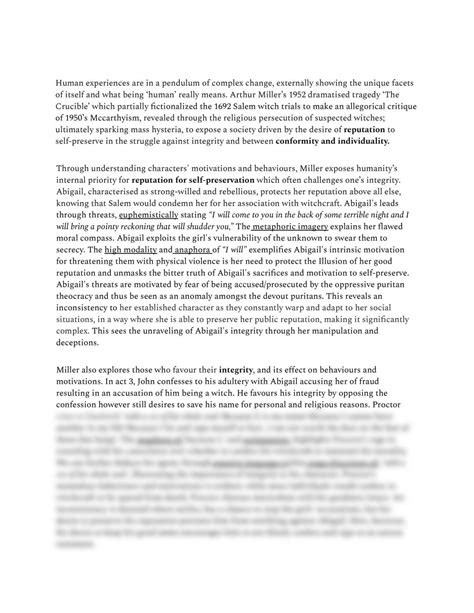 Human Experiences Common Module English Standard Year 12 Hsc Thinkswap