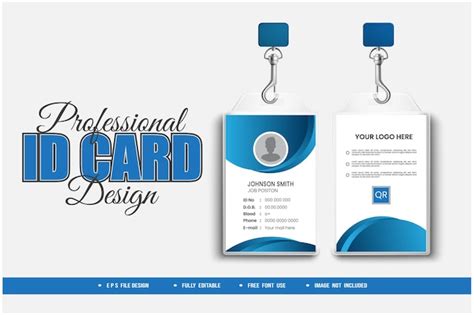 Premium Vector I Will Design Id Cards Lanyards And Identity Cards