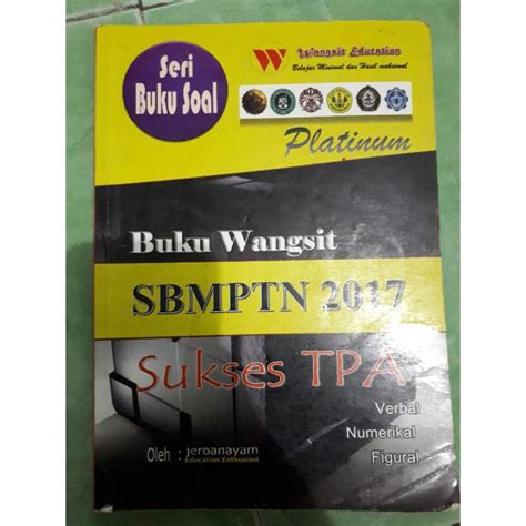 Jual BUKU WANGSIT TPA 2017 SBMPTN UTBK Shopee Indonesia