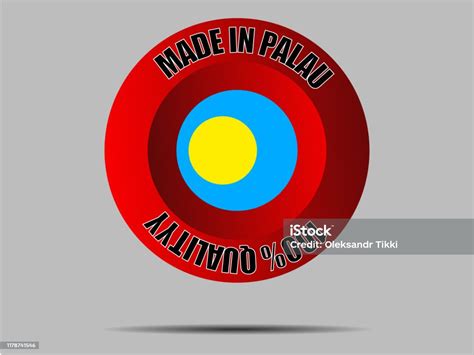 만든 버튼 내부 팔라우 국기 배경에 격리됩니다 원래 색상과 비율 크리에이티브 벡터 일러스트레이션 국가 집합 브랜드 로고 웹 국가 관광명소에 대한 스톡 벡터 아트 및 기타