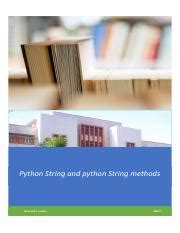Python String And Python String Methods Pdf Python String And Python String Methods Gaurav Kr