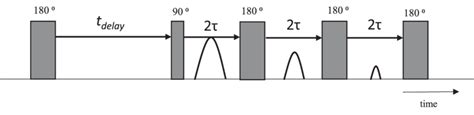 T 1 T 2 Nmr Pulse Sequence The Thin And Thick Vertical Bars Represent