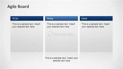 3D Agile Scrum PowerPoint Diagram Board SlideModel