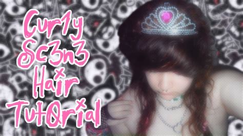 Curly Scene Hair Tutorial ♡ My Fav Makeup Lo0k ♡ Youtube