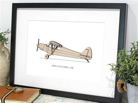 Piper Pa 18 Super Cub Aviation Art Laser Cut Ts And Art Simply Cut Art