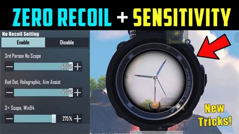 Zero Recoil Sensitivity Settings Gyro M762 6x Scope Bgmipubg