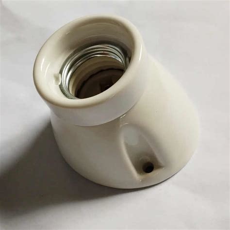 Edison Screw Bulb Base E27 Ceramic Light Socket Porcelain Lamp Base
