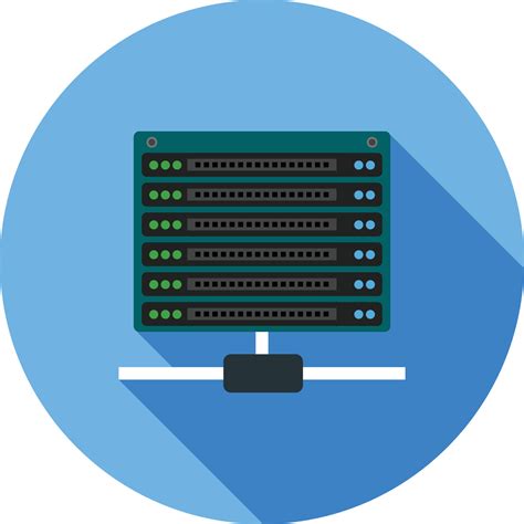 Multiple Servers Flat Long Shadow Icon 11280083 Vector Art At Vecteezy