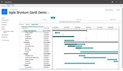 Integrating Bryntum Gantt With Microsoft Sharepoint Bryntum