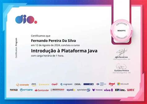introdução à plataforma java fernando pereira da silva