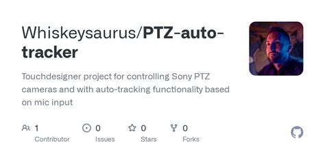 GitHub Whiskeysaurus PTZ Auto Tracker Touchdesigner Project For Controlling Sony PTZ Cameras