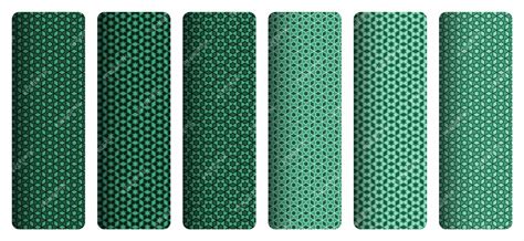 Premium Vector A Set Of Green And Black Fabric With A Green Pattern