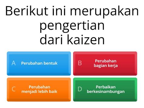 Post Test Conim Kaizen Berandal 2024 Quiz