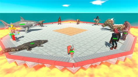 Battle Royale Over Lava Pool Animal Revolt Battle Simulator Youtube
