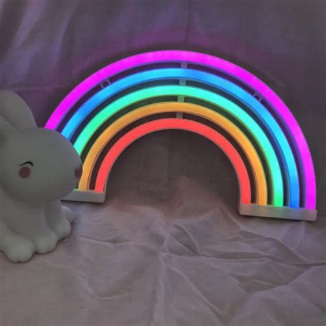 Rainbow Led Light Led Colorful Rainbow Night Light Grandado