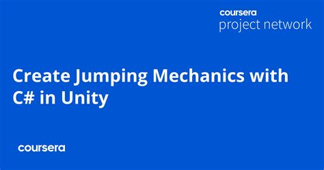 Create Jumping Mechanics With C In Unity Coursya