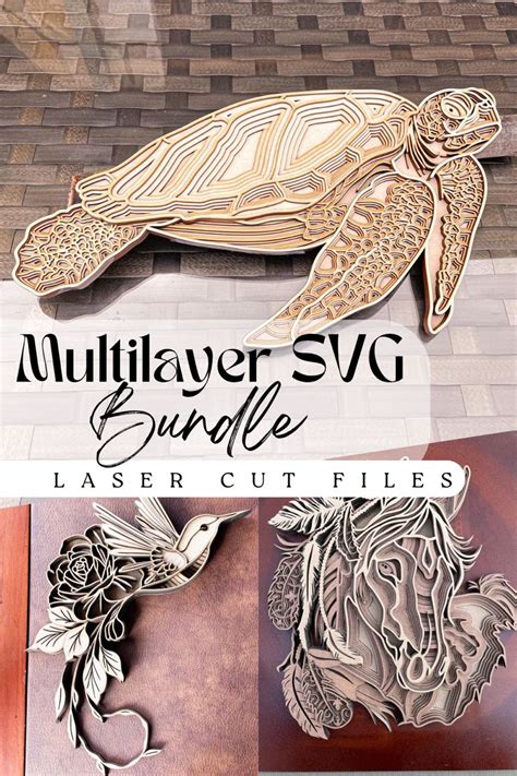 Multi Layer Laser Cut Bundle Layered Laser Cut File Bundle Svg