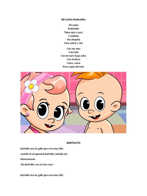 Cantitos Infantiles Pdf