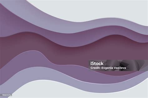 3d 점액 추상배경과 포도 파도 레이어와 종이 컷 배너 브로셔 및 전단지에 대한 추상 레이아웃 디자인 종이 아트 벡터 일러스트레이션 3차원 형태에 대한 스톡 벡터 아트 및