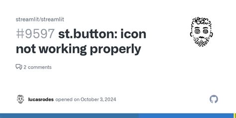 Stbutton Icon Not Working Properly · Issue 9597 · Streamlit