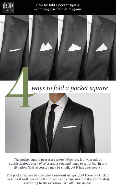Pocket Square Folds Classic At Isaiah Cha Blog