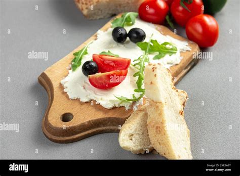 A Food Trend Bread With Butter And Toppings Board With Butter Snack