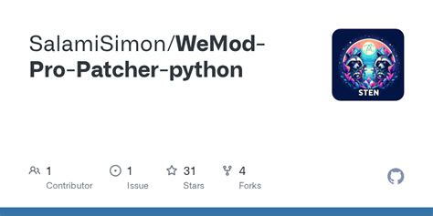 wemod pro patcher python readme md at main · salamisimon wemod pro patcher python · github
